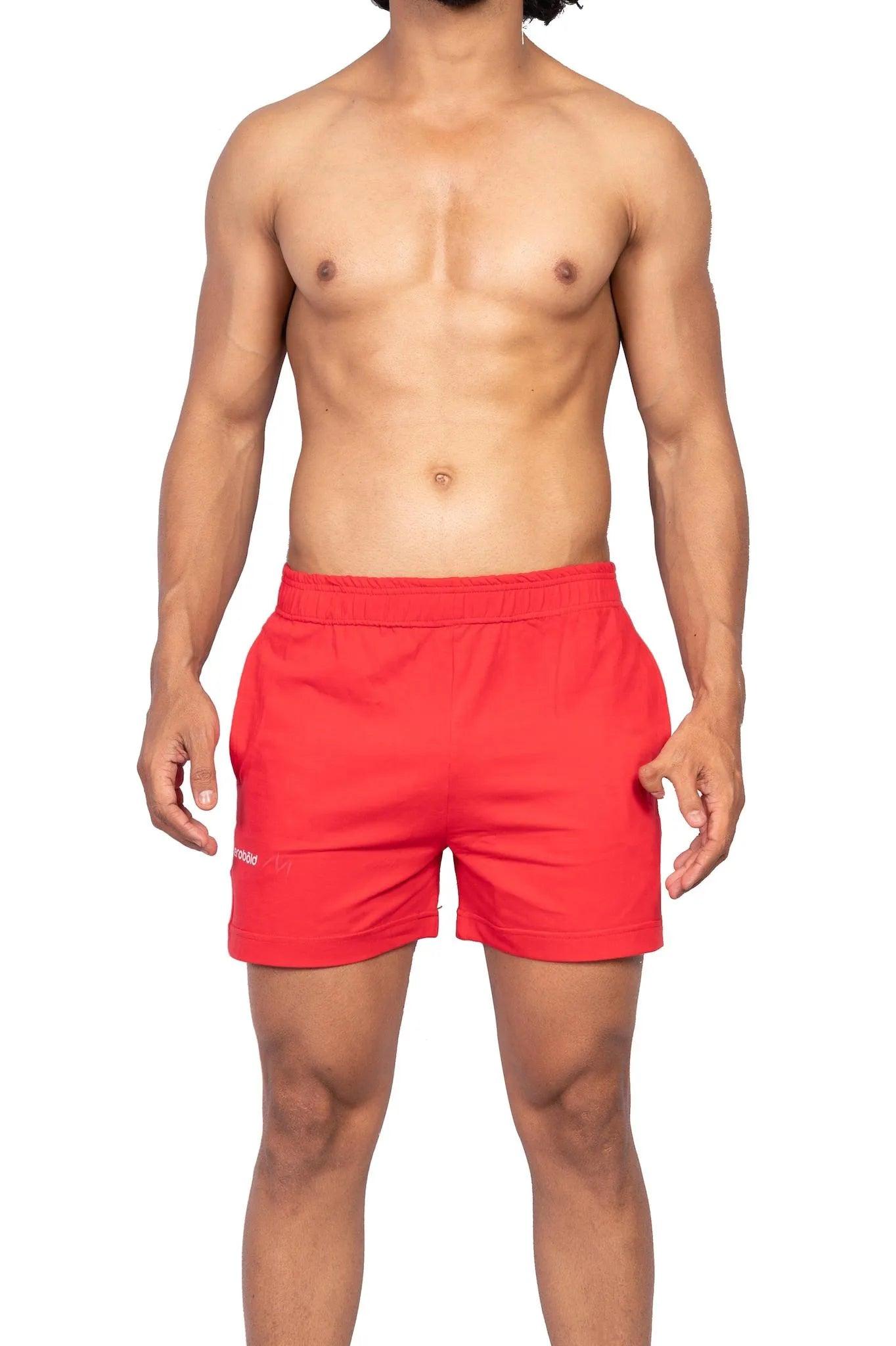 Inferno Blaze Red Shorts for Men | Perfect for the Gym, Beach, or Lounging in Style – Erobold