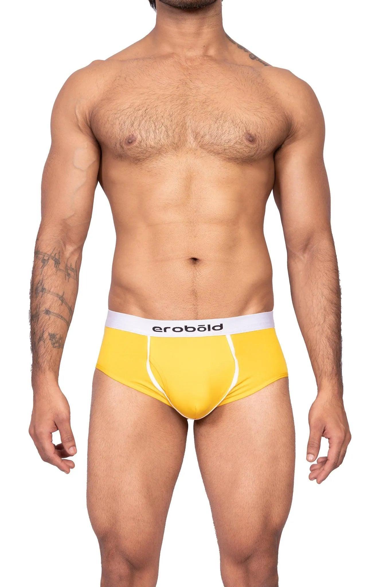 Peek A Boo Brief for Men | Lemon – Erobold